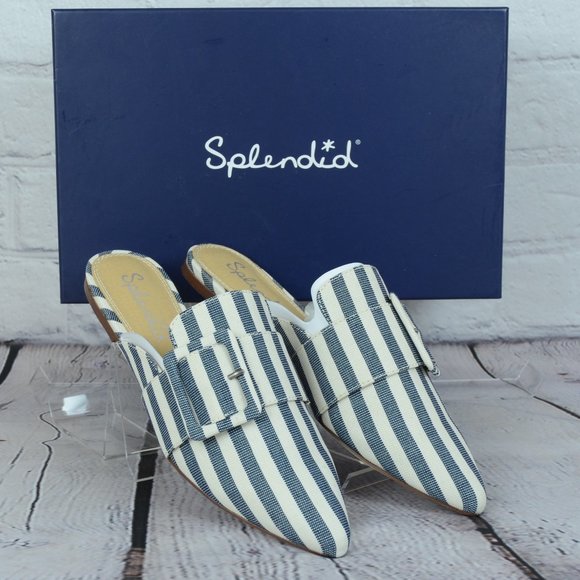 Splendid | Shoes | Nwt Splendid Sincerity Pointed Toe Striped Flat ...